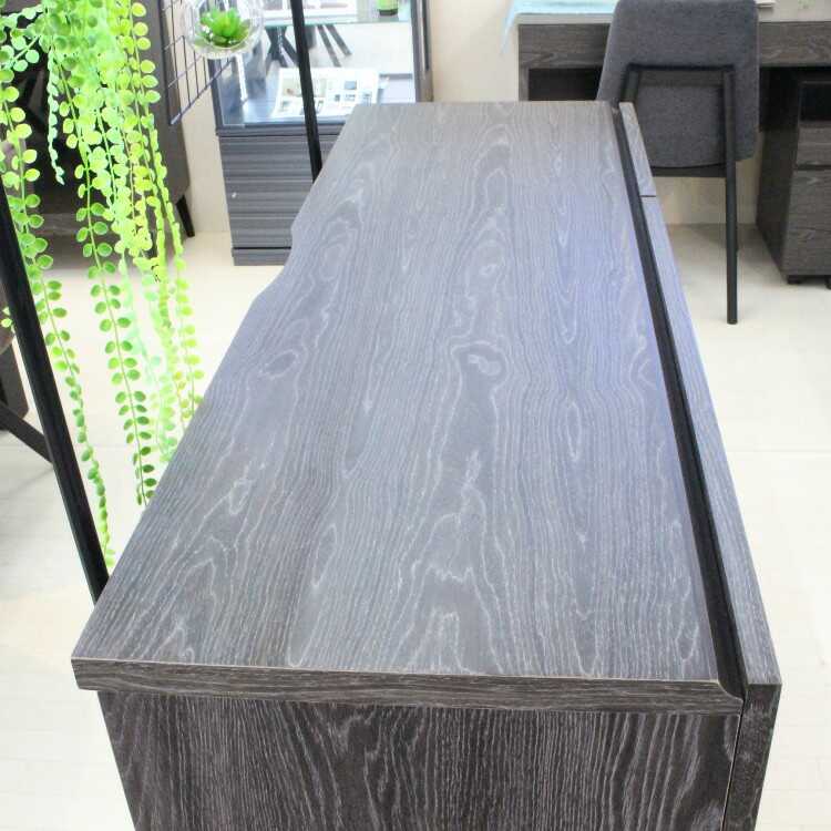 RA-3562 モダングレーなサイドボード｜幅120天然木突板・完成品