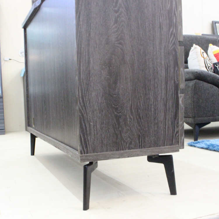RA-3562 モダングレーなサイドボード｜幅120天然木突板・完成品